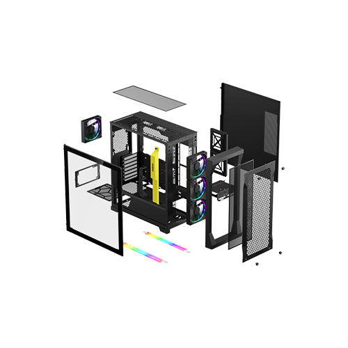 Gamdias Athena P1 Mid Tower Gaming Case Price In Bd Techland Bd